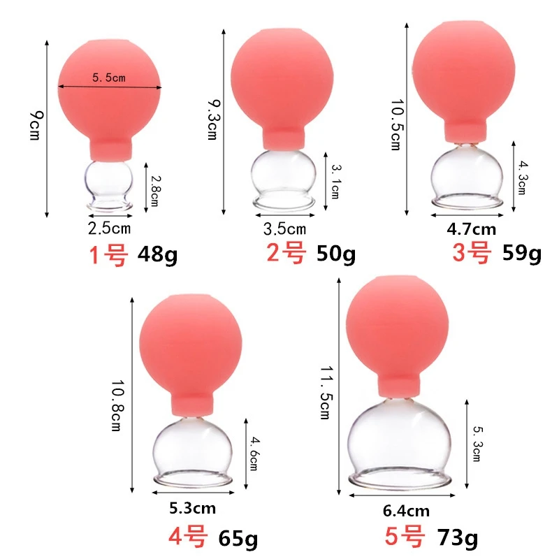 HZ Vacuum Suction Massage Glass Fire Cupping Set With Box 4pcs| Alibaba.com