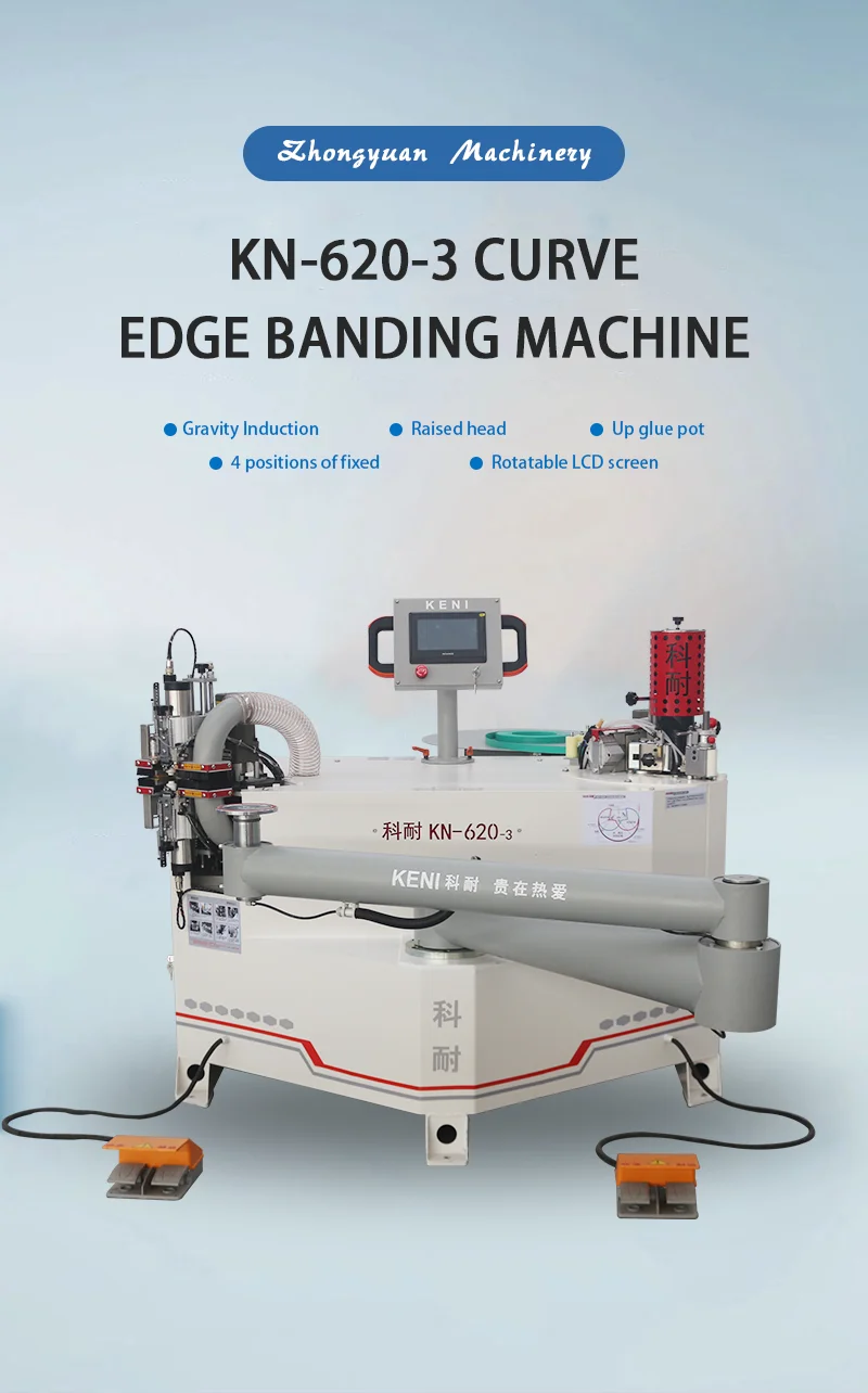 Kn620-3 Fully Automatic Edge Banding Machine Pvc Edge Banding Trimmer ...