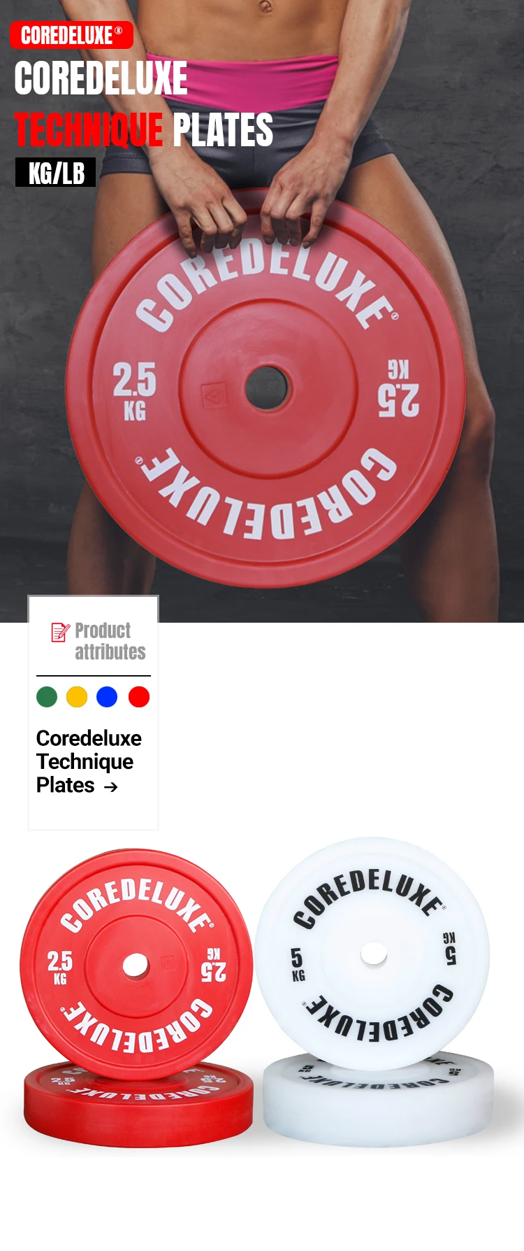Coredeluxe 2023 Plastic Hdpe Technique Weight Plates Powerlifting ...