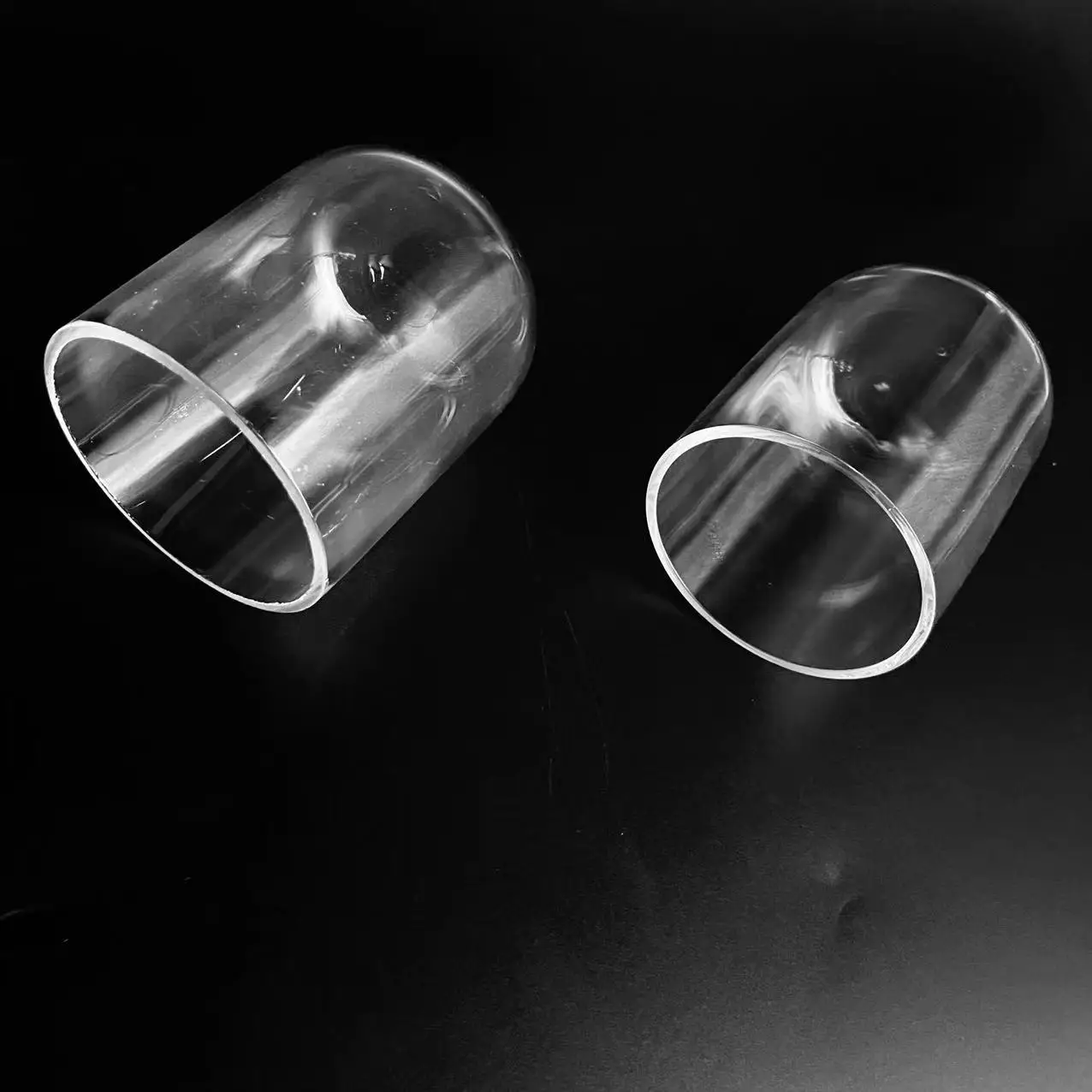 Customized Transparent Glass Tube One End Closed Quartz Tube Round ...