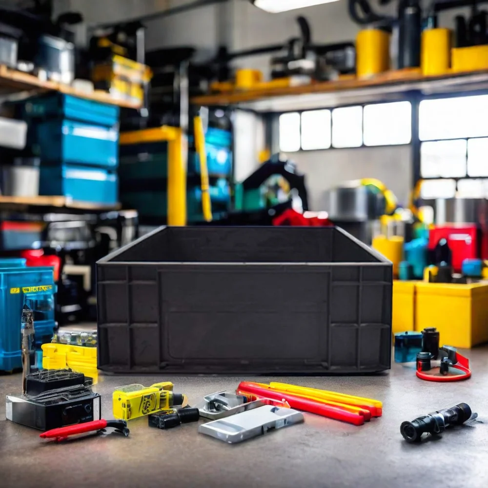 Industrial Design Esd Stackable Storage Tool Bin Box Lid Anti-static ...