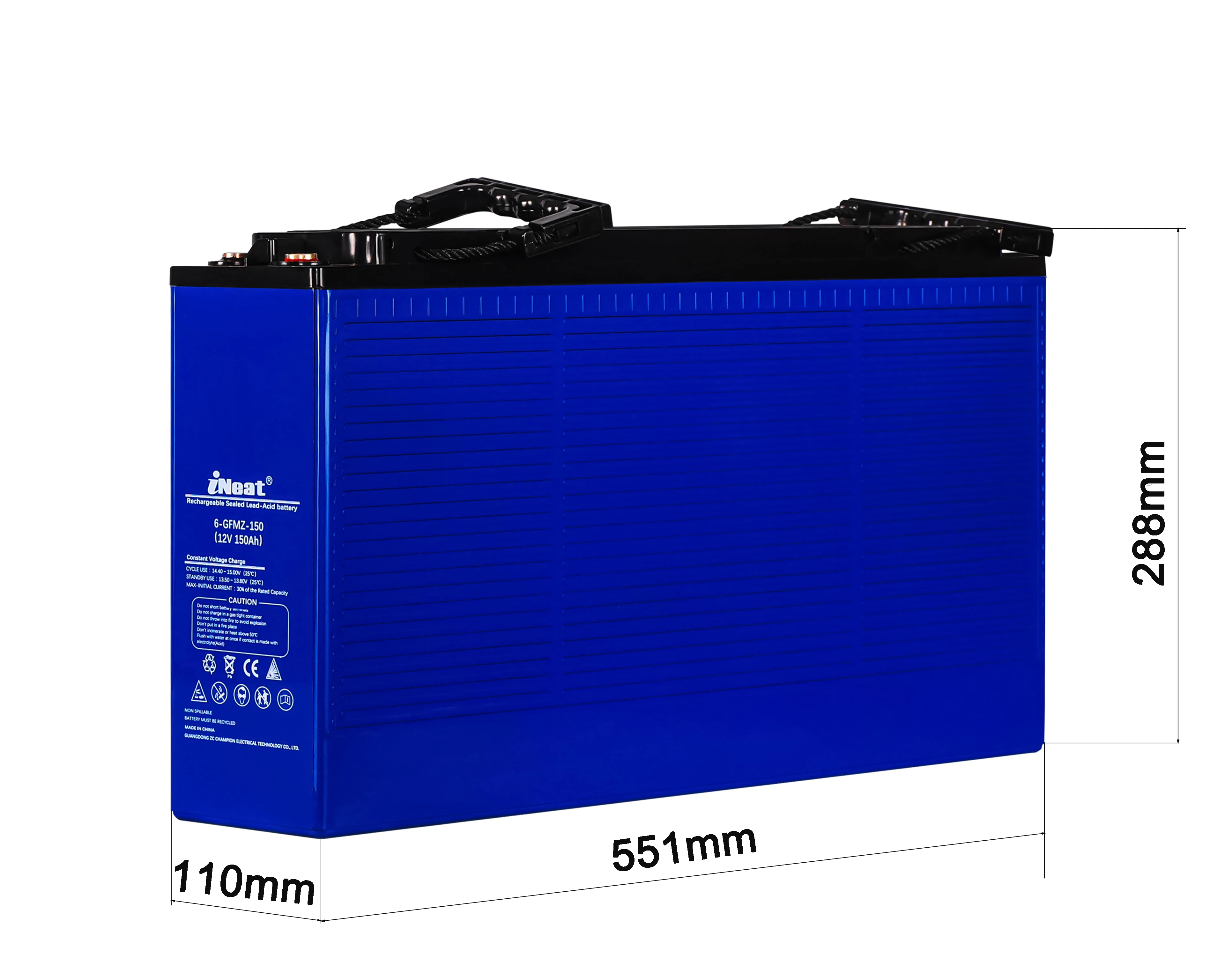 12v 180ah Front Terminal Lead Acid Battery Solar Energy Storage Battery ...