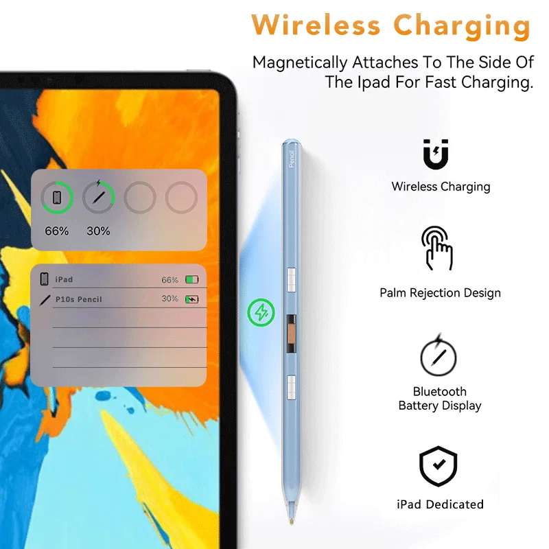 Transparent Magnetic Wireless Charging Smart Pen With Palm Rejection ...
