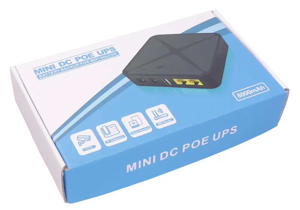 Wgp Poe Ups 5v 9v 12v 1a 2a Dc Usb Supply Power Bank Backup Small Size ...