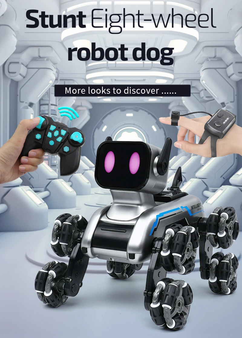 2.4g Eight-Wheeled Hand Controlled Gesture Kids Radio Control Stunt Car ...