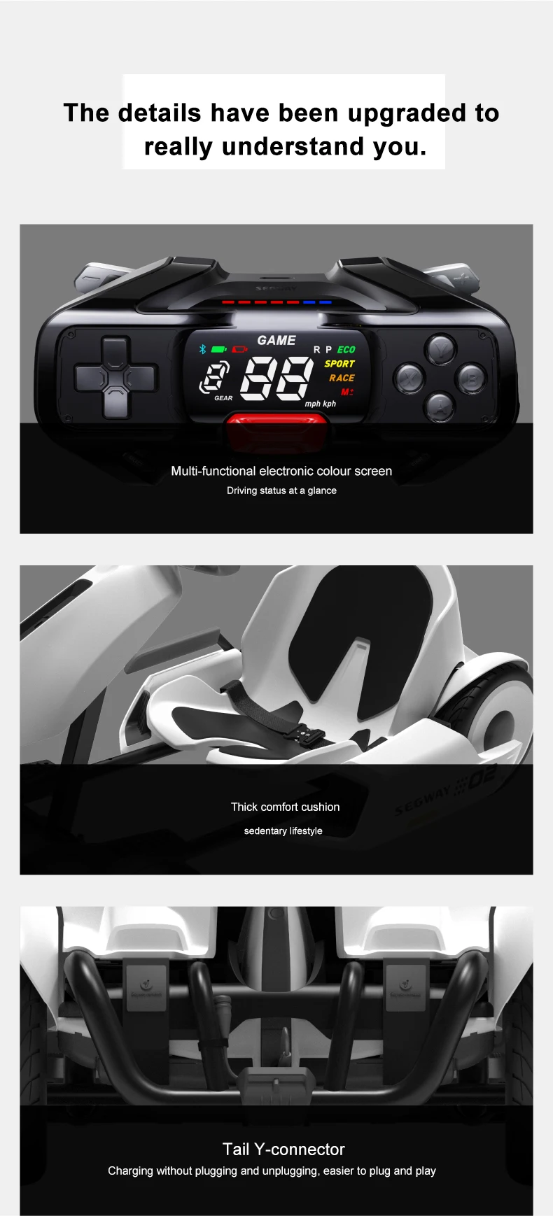 Ninebot Electric Go Kart Kit 2 - Chassis for Custom Builds