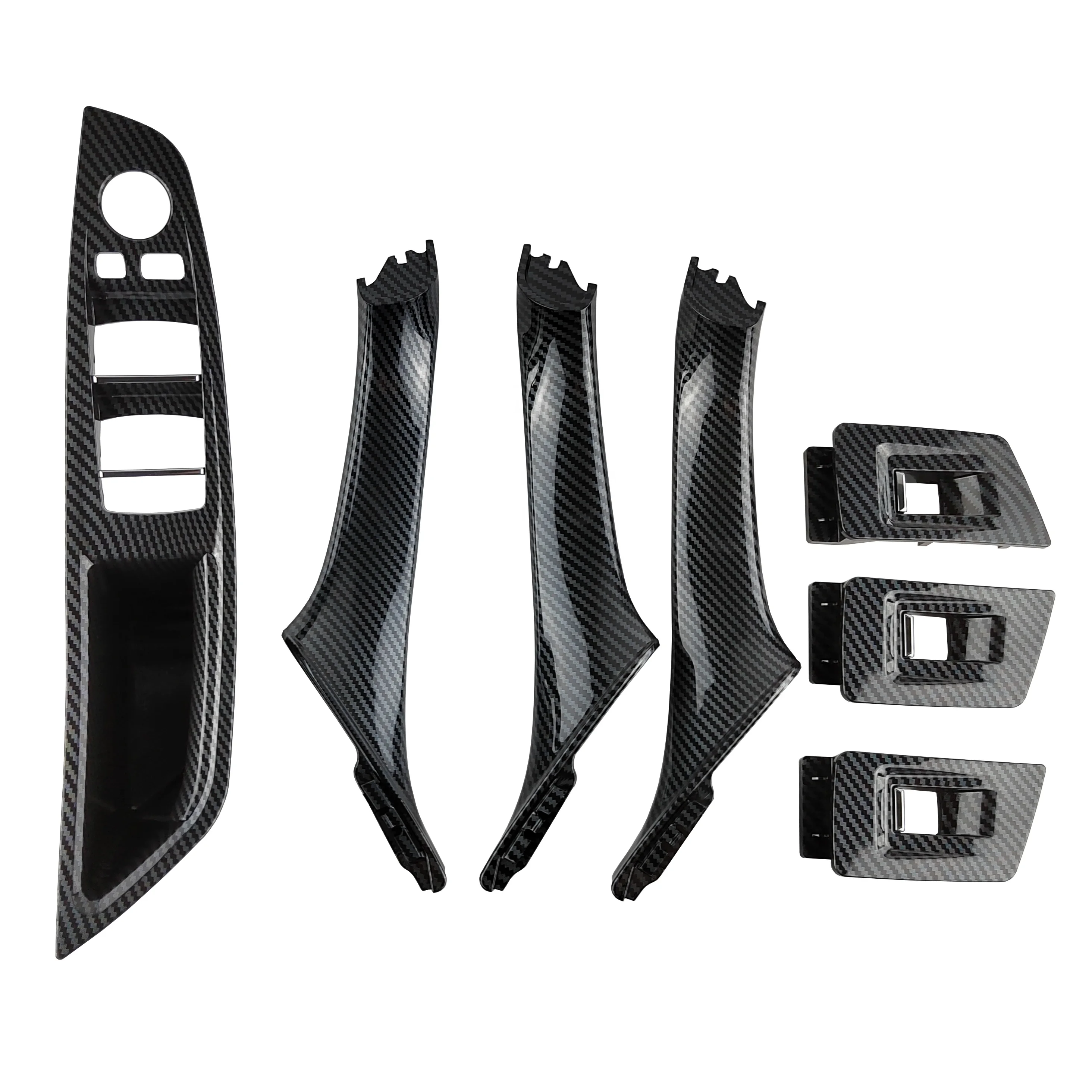 Auto Interior Car Black Carbon Fiber Car Door Handle 51417225873/ ...