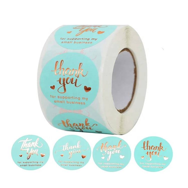 Customized Logo Shiny Gold Foil Hot Stamping Stickers Etiquetas ...