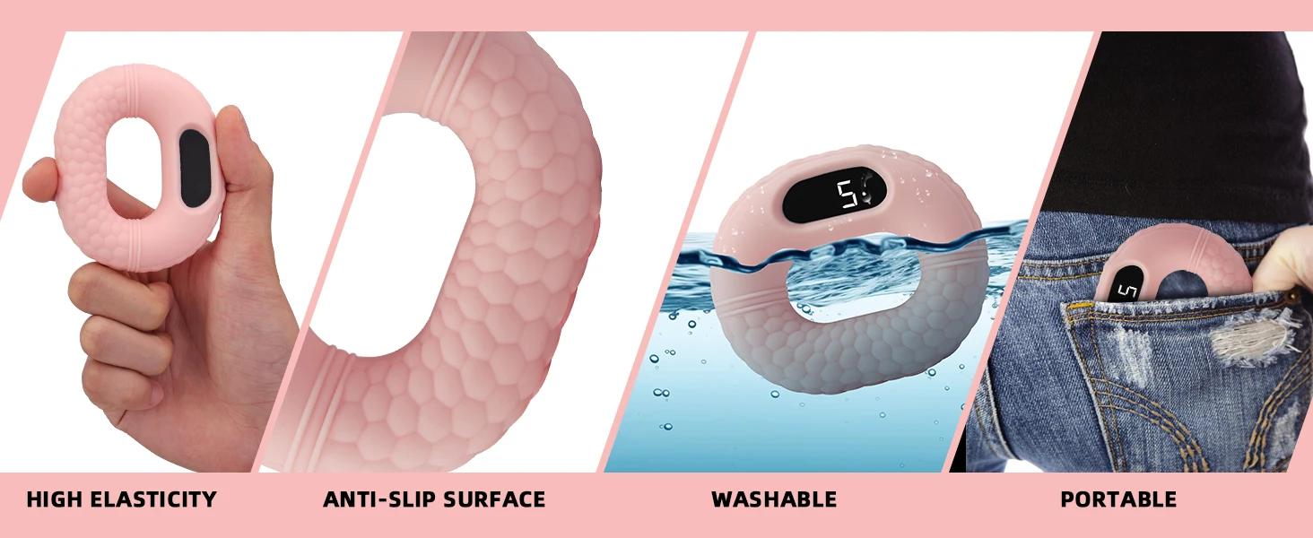 Factory-issued Silicone Forearm Grip Workout Trainer Digital Display ...