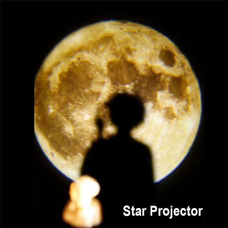 360 Degree Moon Projection Light - USB Charging Romantic Decor