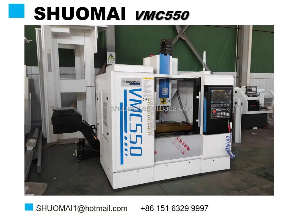 High Precision 4 Axis CNC Machining Center, VMC550 Model with Linear ...
