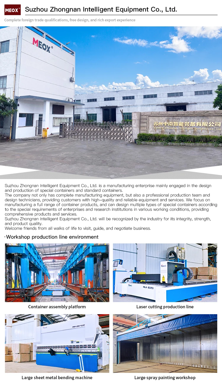 MEOX Custom ISO BV 8ft 10ft 20ft 40ft Containers for Hazardous Goods