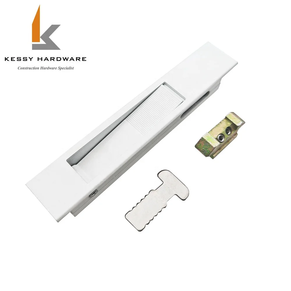 High quality interior wooden door lock, black color round shape sliding ...