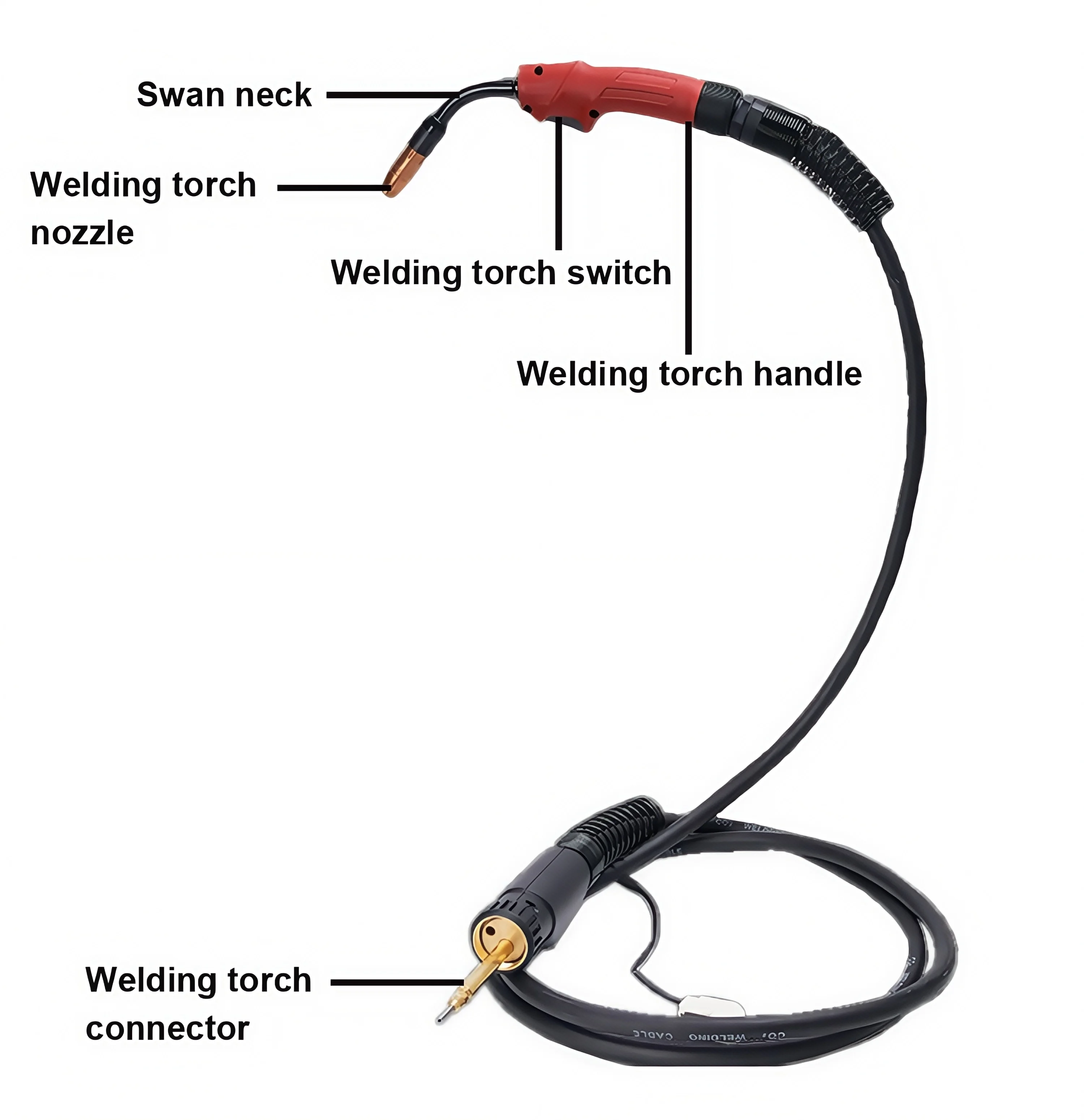 Fronius AL4000 Air Cooled MIG Welding Torch 400A CO2 Gun