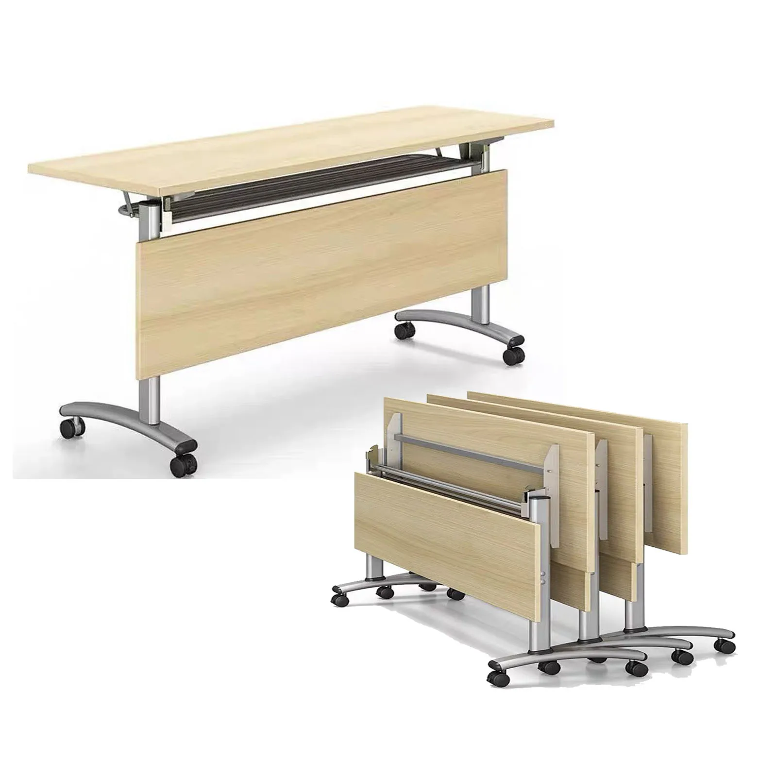 Modern Cheap Office Desk Metal Legs Folding Computer Table For Two ...