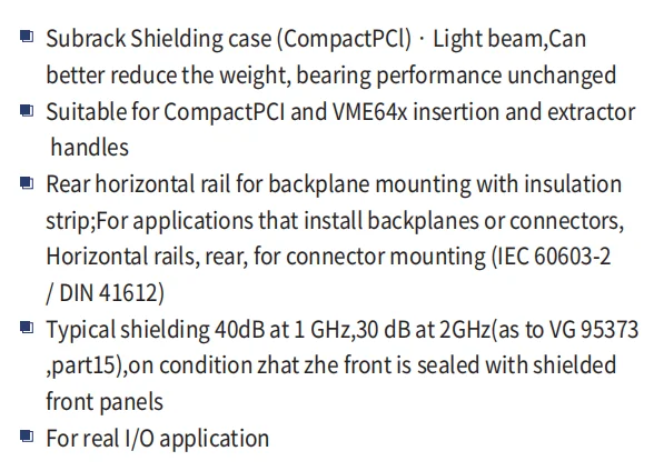 Rdekono 19" 3u Ek Subrack Kit For Backplane,Heavy,Retrofit Shielding ...