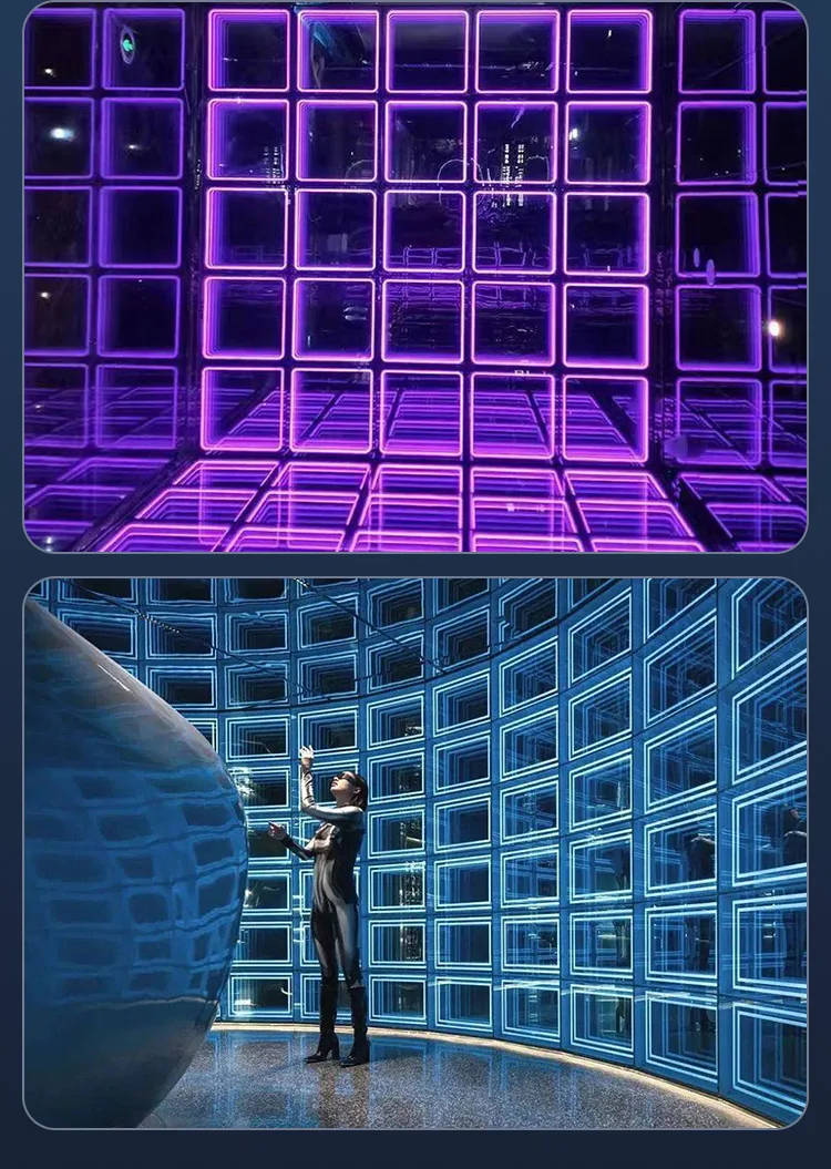 Hot Sale Glass Floor Stage Led Infinite Mirror Dance Floor Lights For ...