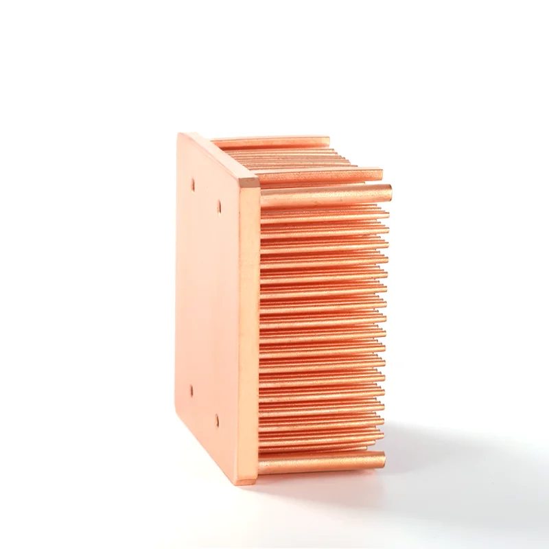 Customized Square Forging Pin Fin Heatsink Copper 70.2*67.8*30mm Copper Forged Pin Fin Heatsink ...