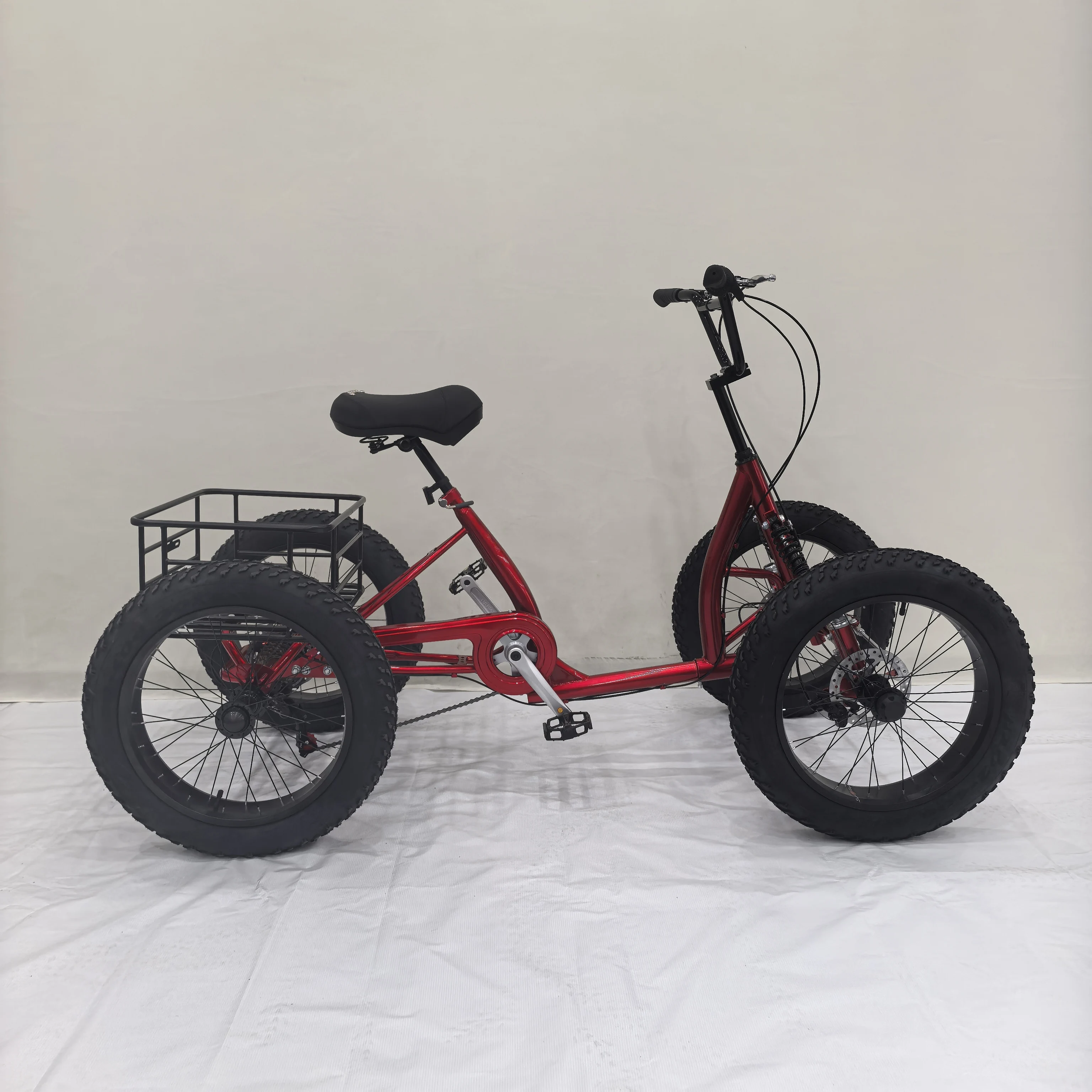 2025 Third Updated Fat Tire Pedal Quad Bike Snow Quad Bike