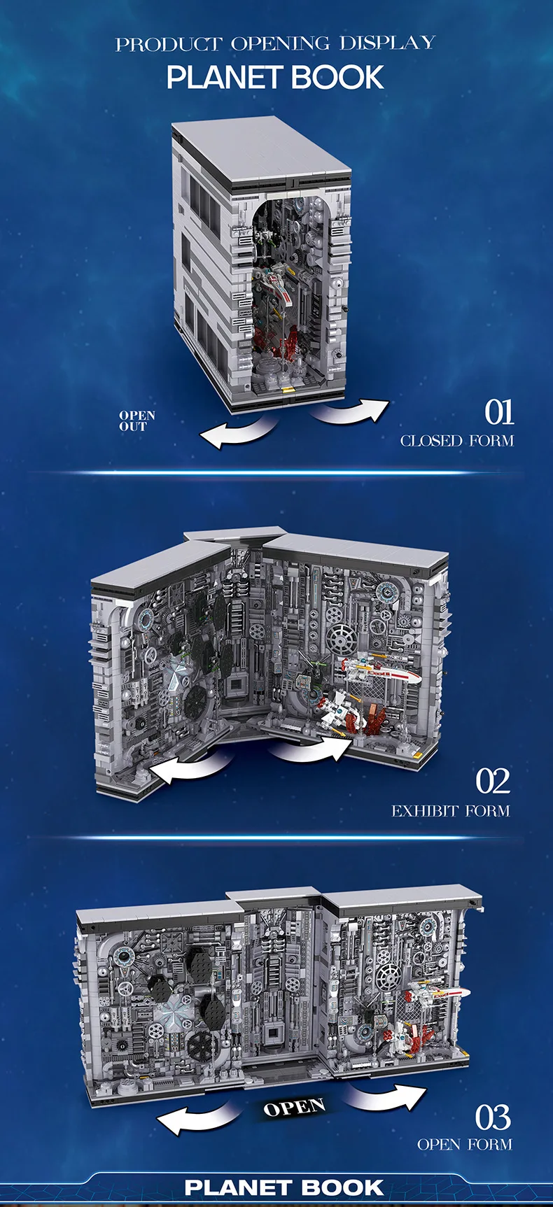 Reobrix 66030 Street View Star Revenge Planet Book Model Small Particle ...