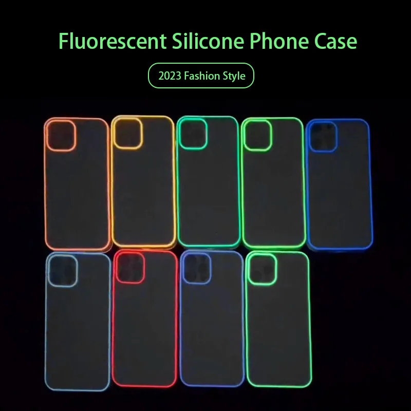Luxury Design Phone Cover Tpu Silicon Mobile Case Shockproof Luminous ...