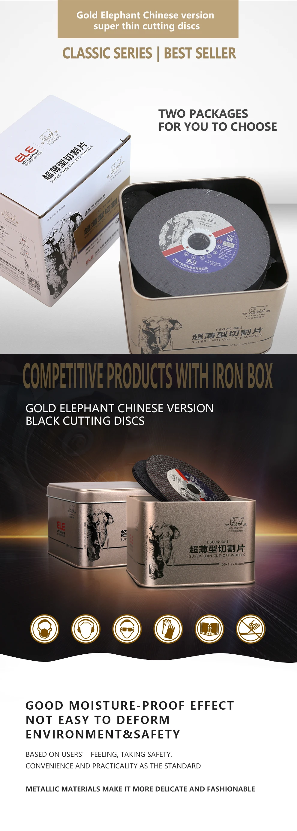 Gold Elephant Factory Ultrathin Cutting Disc 4 Inch 107mm Grinding ...