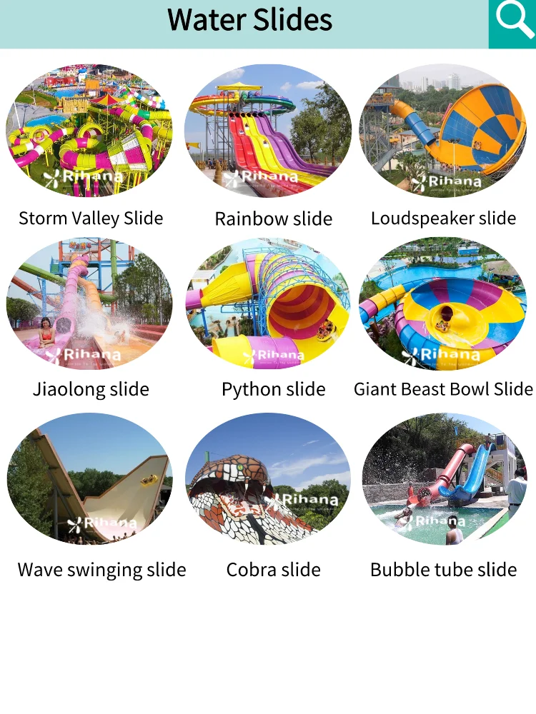 Aquapark Design Water Slide Outdoor Waterpark Products Double ...
