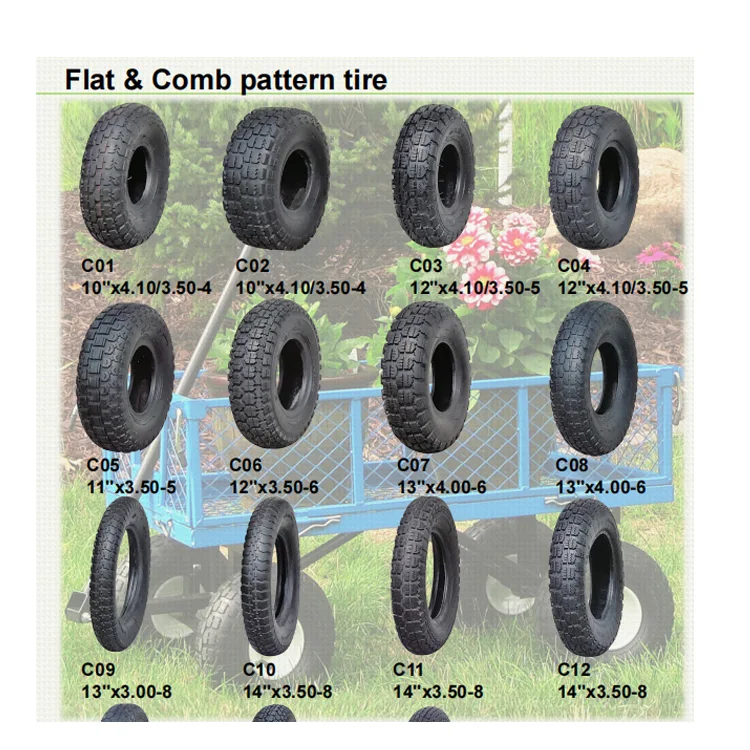 15 Inch High Quality 15x5.00-6 15 Inch 500-6 Snow Blower Thrower Tire ...