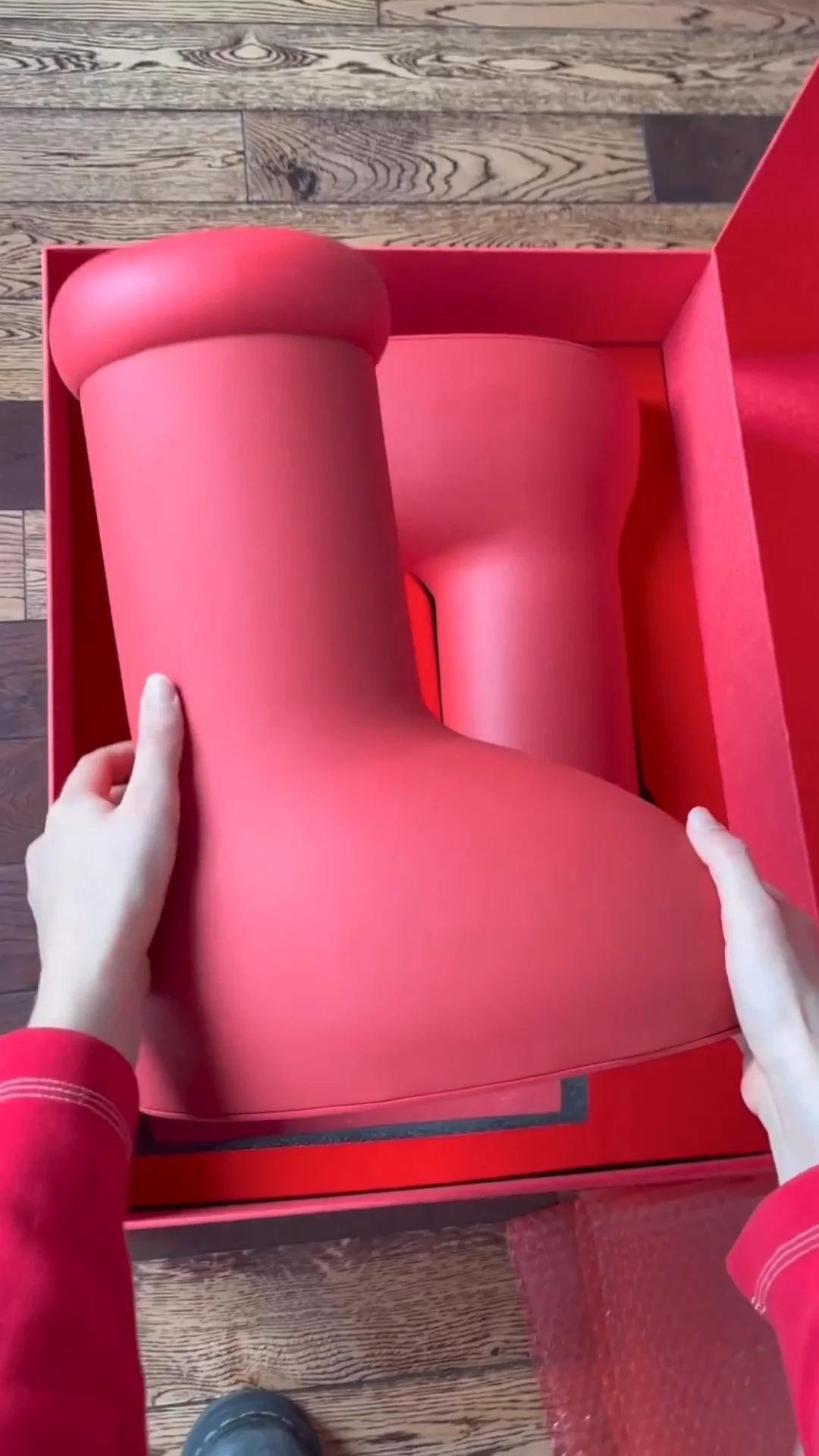 Mschf,Cartoon Custom Designer Rubber Rain Astroboy Botas Rojas Mschf ...