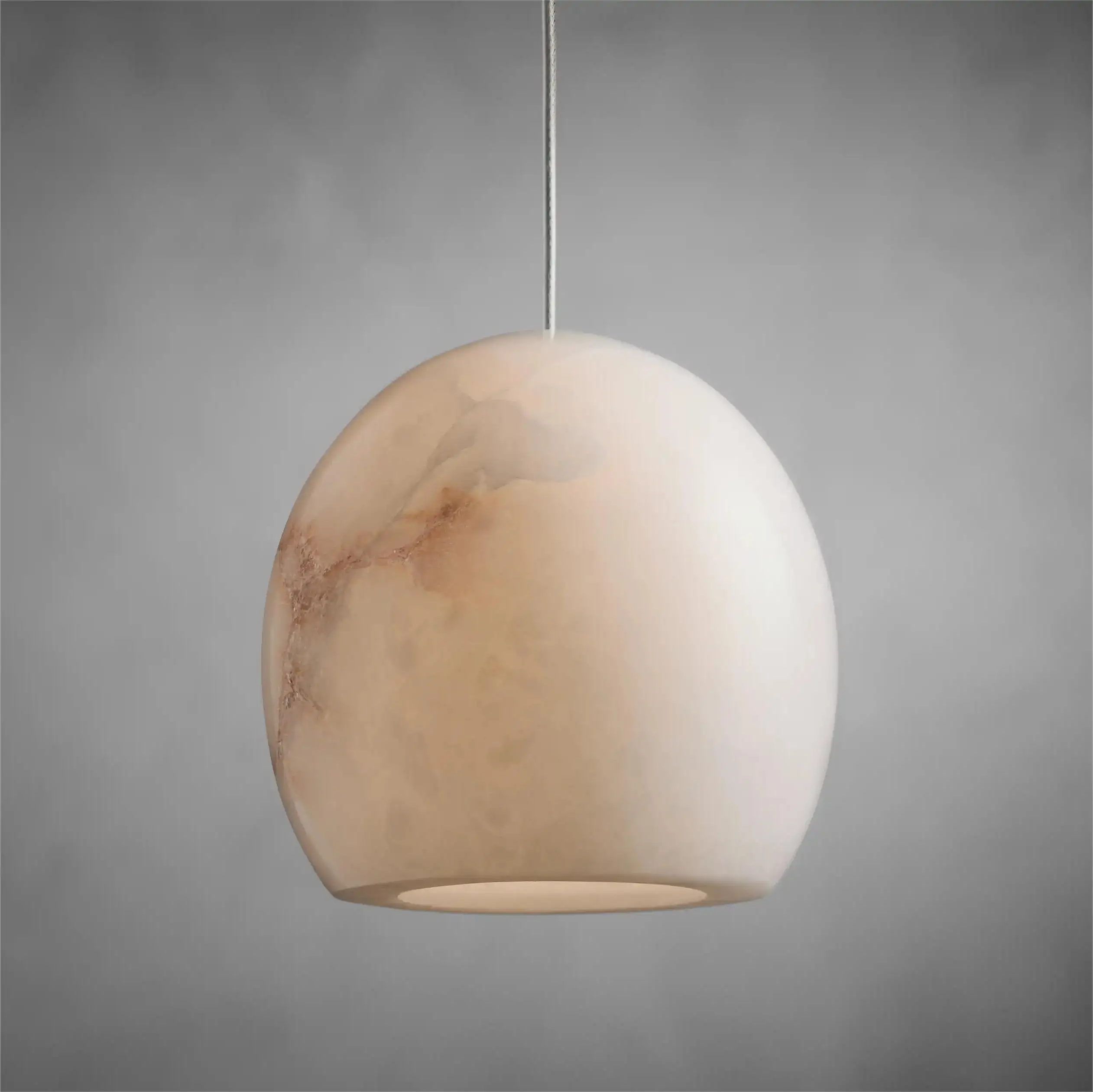 Alabaster Modern Pendant Lights Kitchen Island White Marble Shade ...