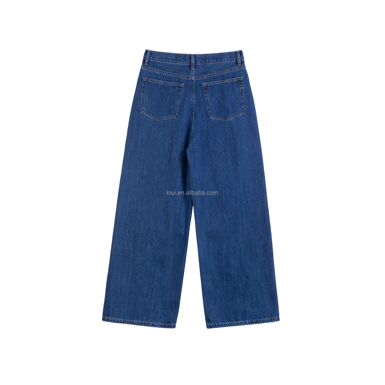 Blank Flared Denim Jeans Men - Custom Baggy Plain Flares