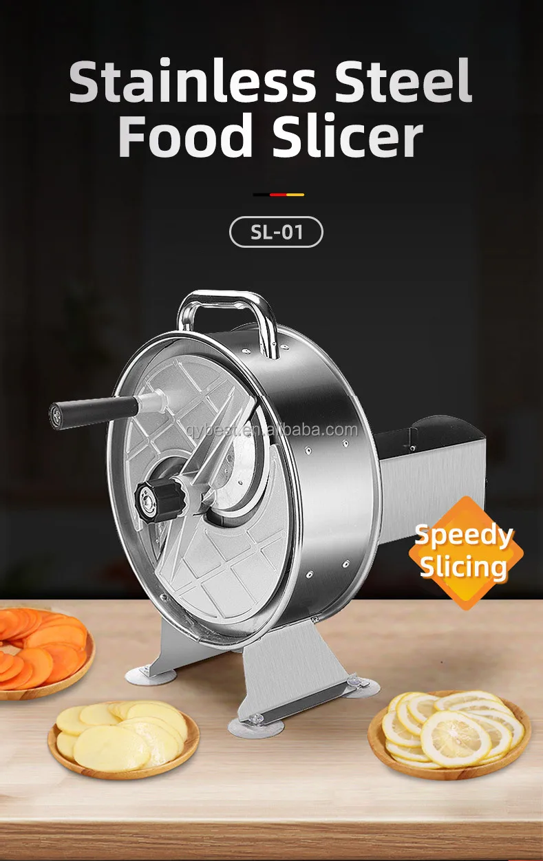 Sanying Manual Roller Type Stainless Steel Potato Slicer Fruit Slicer ...
