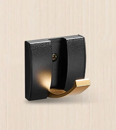 Hidden Wall Hook Clothes Folding Hook Black Nordic Metal Wall Mount ...