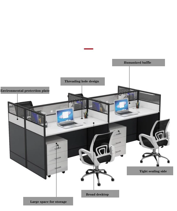 Modern simple office table modern furniture office computer table with ...