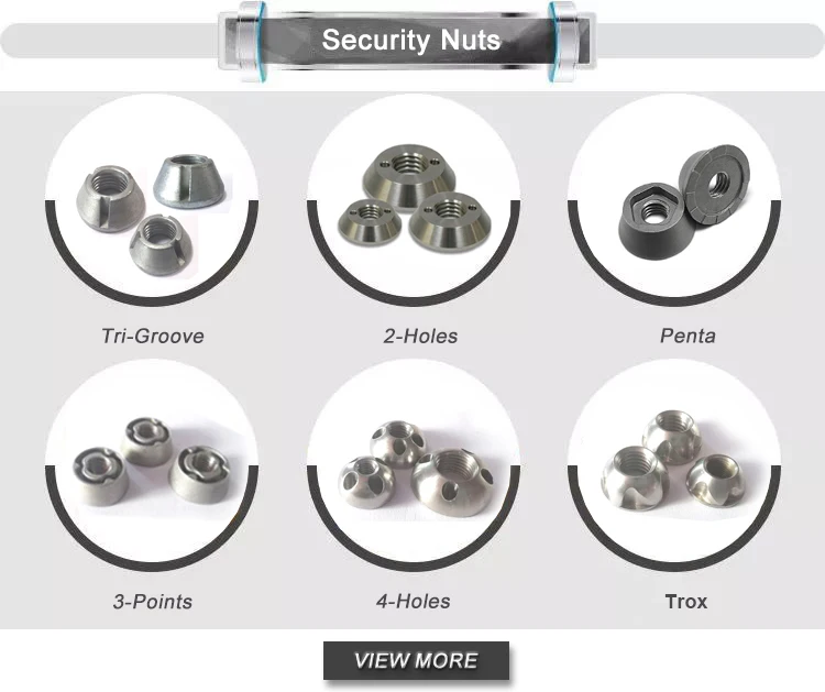 M6 M8 M10 M12 Stainless Steel Security Nuts Anti-theft Tamper Proof ...