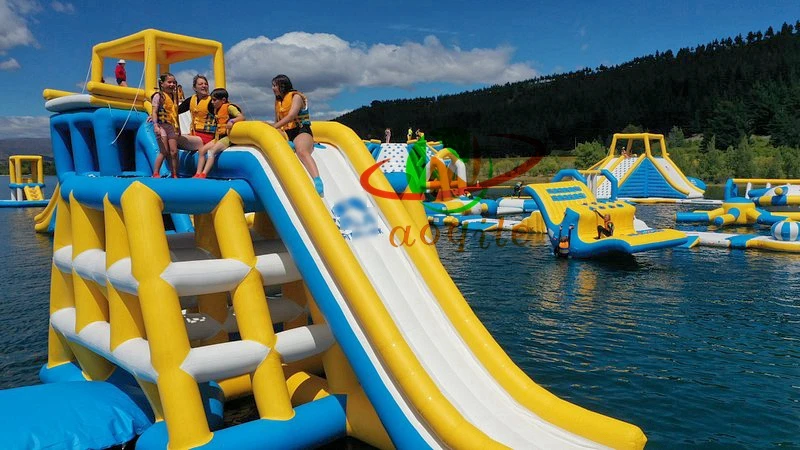 Inflatable Obstacles Course Lake Water Park Inflatable Floating Water ...