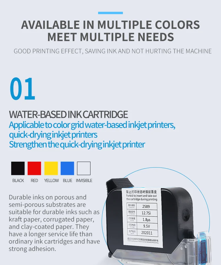 Kelier Iq800 Fol13b Digital Batch Coding Machine - Original Ink Cartridge