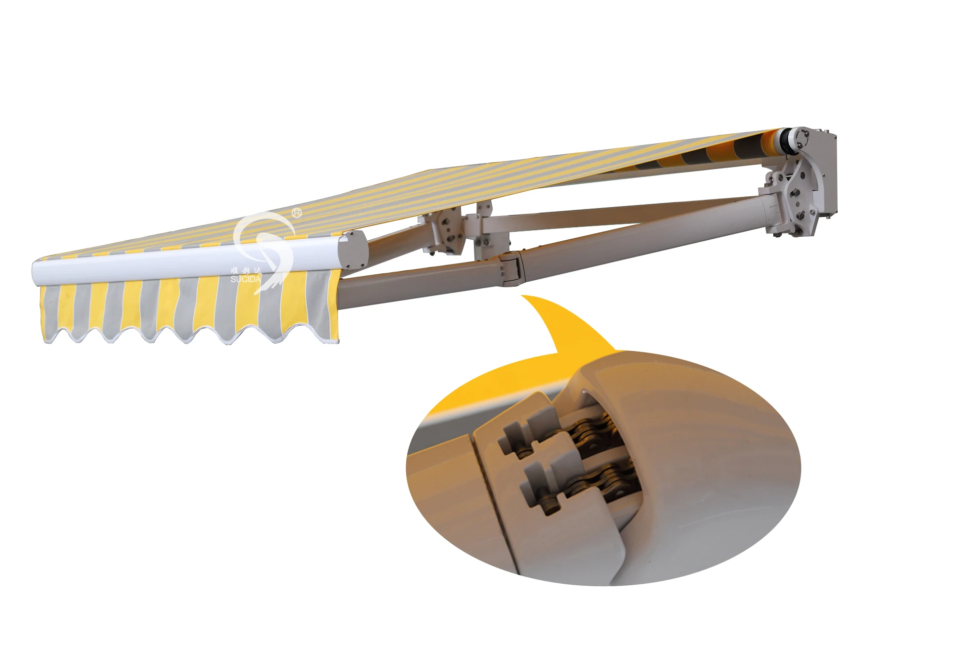 Luxury Large Span Rain Gutter Front Bar Strong Patio Awning - Buy ...