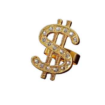 Dollar Sign Ring Hip Hop Dollar Symbol Ring Money Symbol Ring Jewelry ...