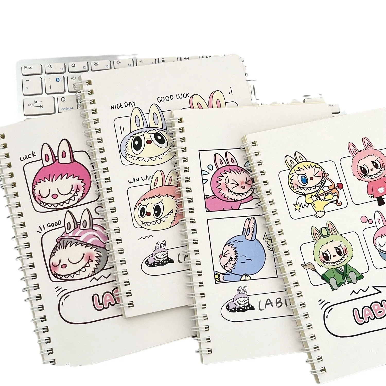 Jm A5 Labubu Student Pocket Notepad Labubu Small Stationery Set Portable Notebook Bubble Mart ...
