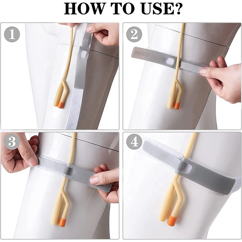 Adjustable Hook And Loop Strap Catheter Stabilization Device Anti Slip ...