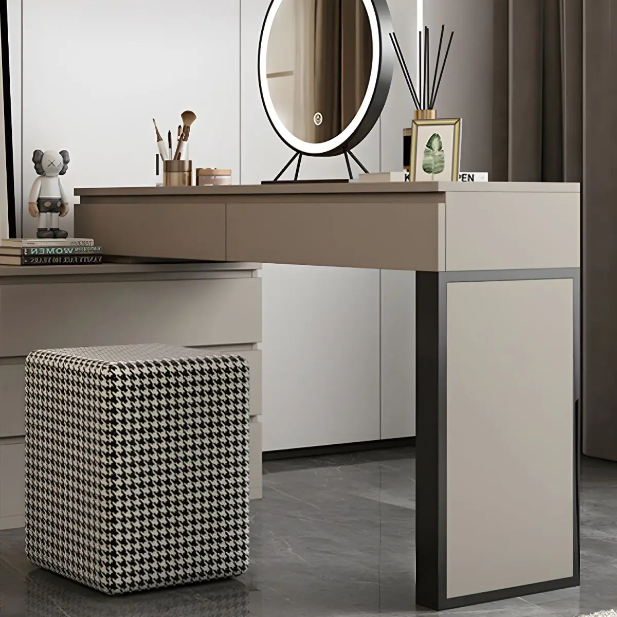 Modern Luxury Dresser Mirrored Furniture Dressing Table For Bedroom ...