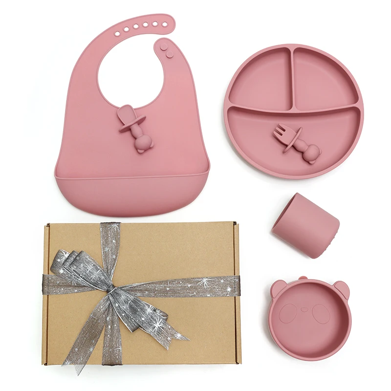 Baby Led Weaning Silicone Baby Feeding Set For Kids Dining