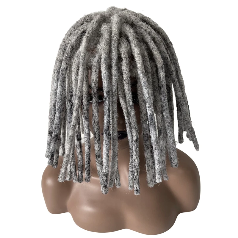 10 Inches Dreadlocks Topper Malaysian Virgin Human Hair System #1b80 ...