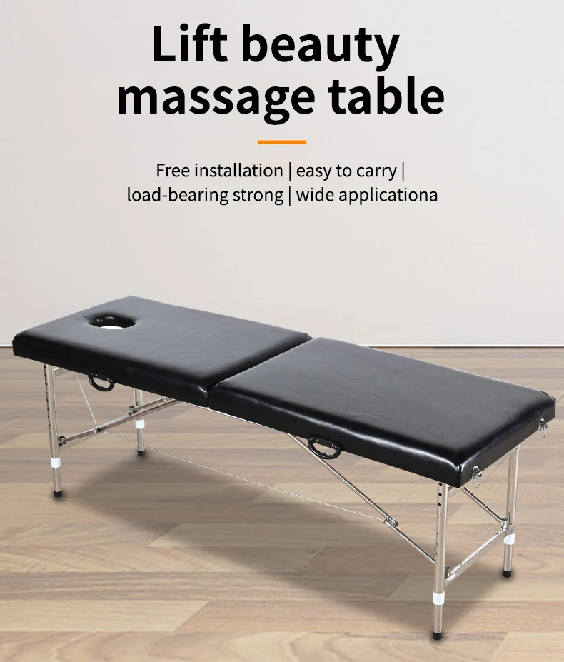 Portable Beauty Bed Adjustable Height Foldable Massage Tables Beds ...
