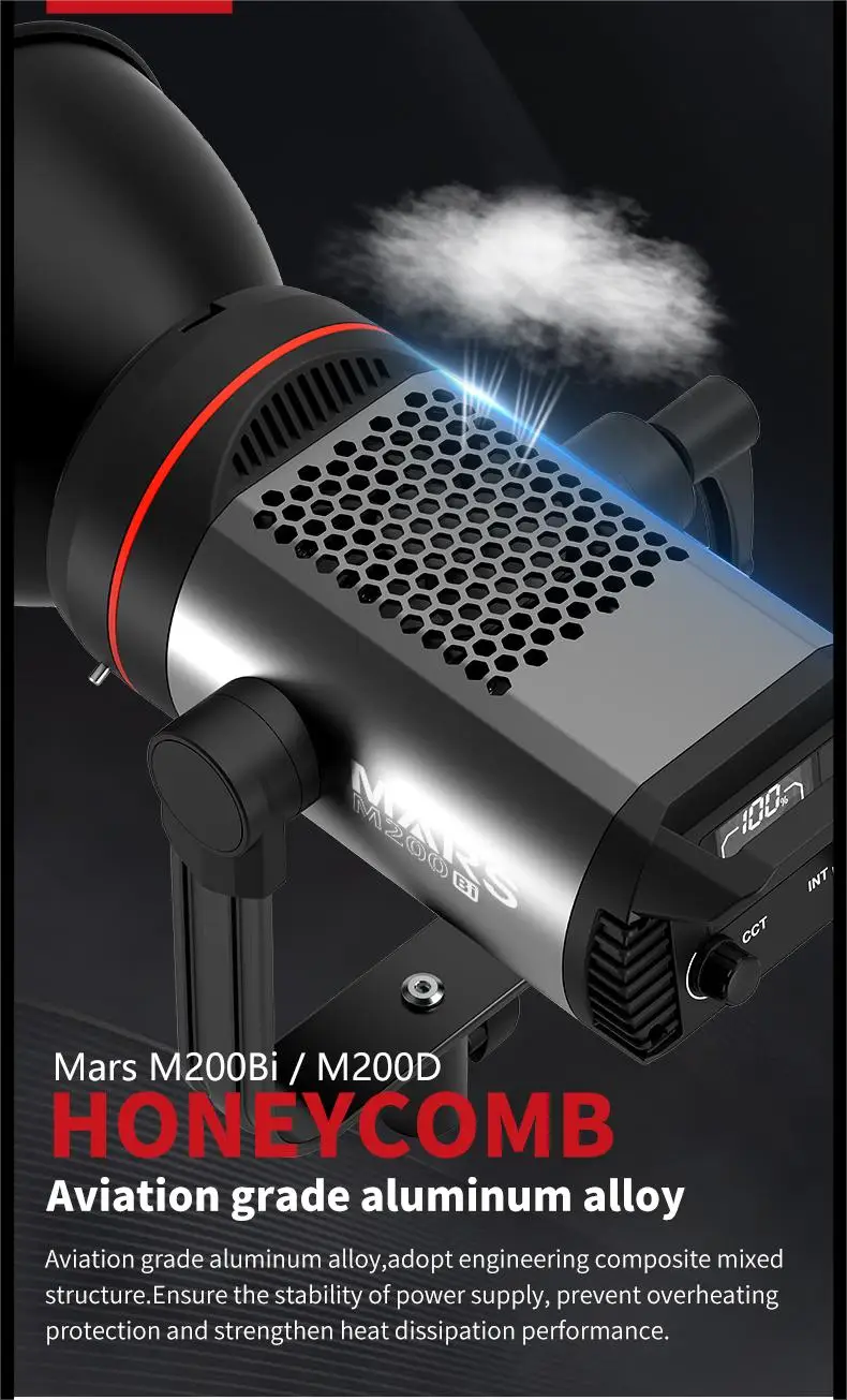 Triopo Mars 200bi 3200k-5600k Aurora Cob Led Video Light - Buy Triopo ...