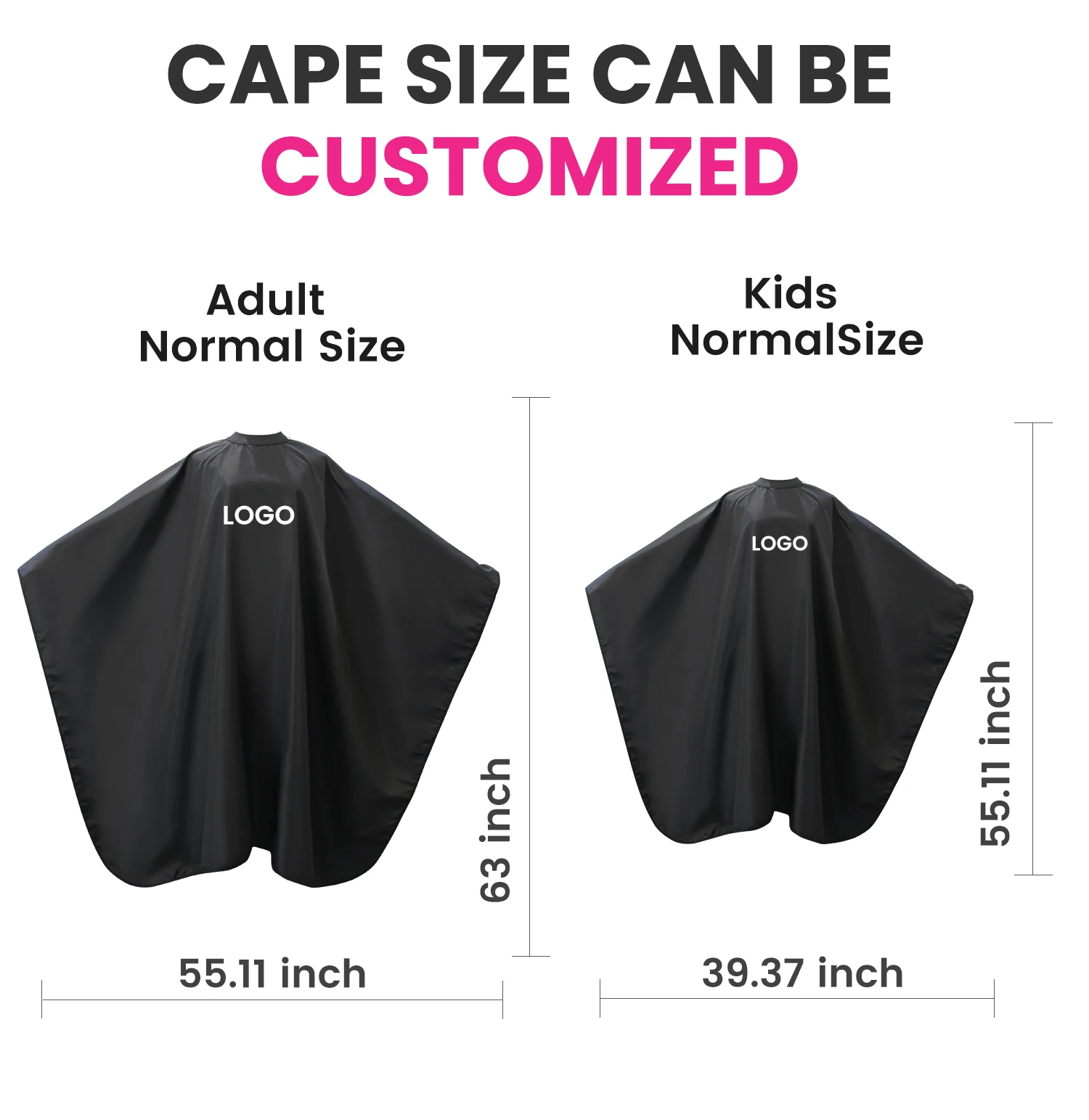 Customized Barber Hairdressing Capes - Waterproof & Stylish