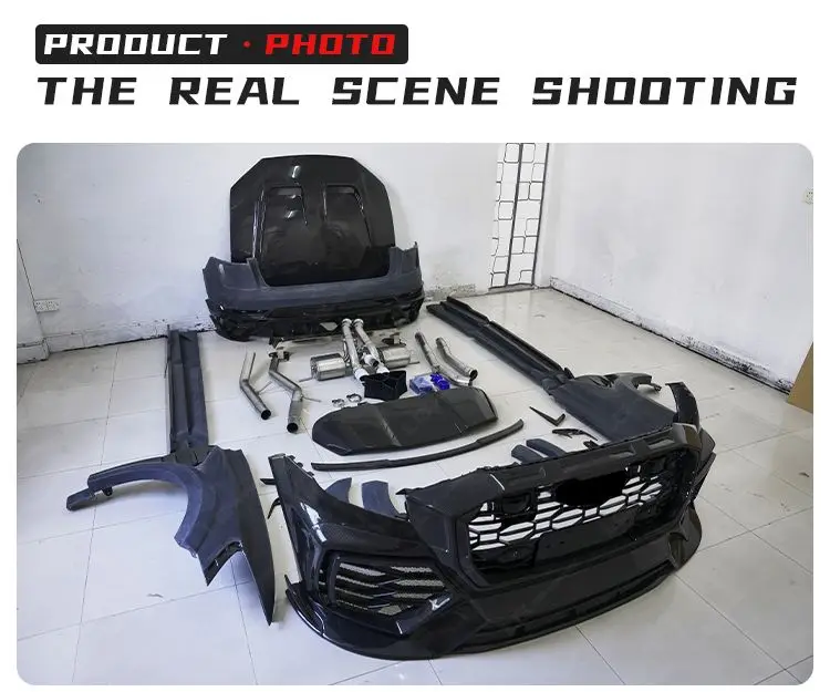 Dry Carbon Fiber M Style Body Kit for Audi RSQ8 Upgrade
