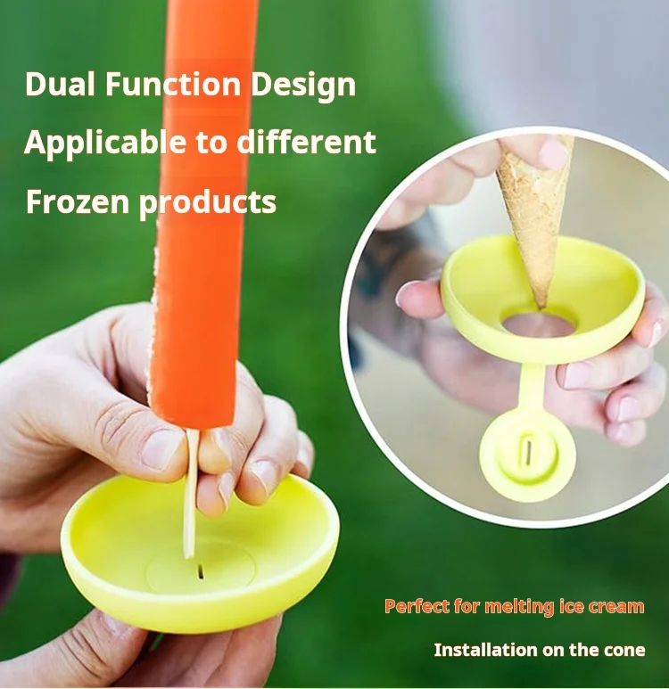 Dawoo Silicone Ice Cream Holder - Drip-Free & Eco-friendly