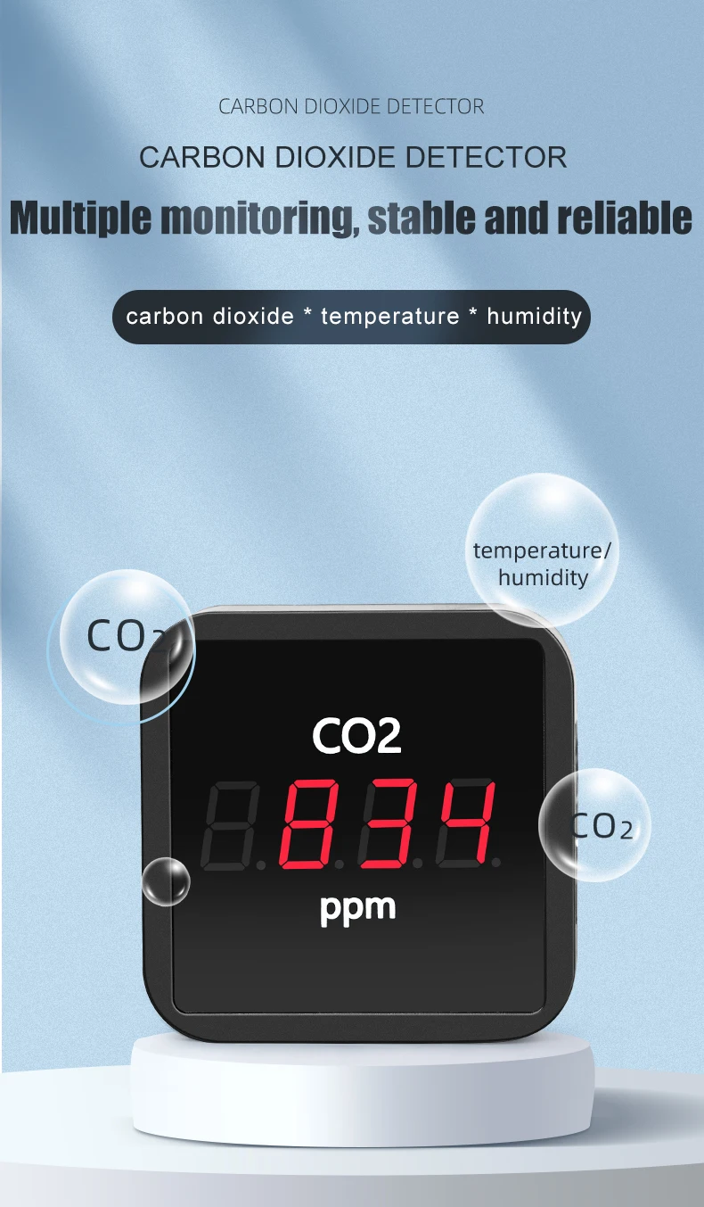 Tuya Smart Zigbee/wifi Carbon Dioxide Detector Sensor Infrared Co2 Temperature And Humidity ...